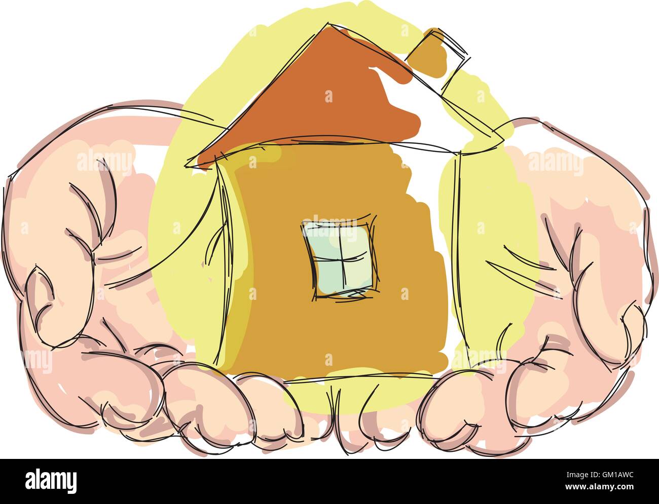 Händchen halten gezeichnet -Fotos und -Bildmaterial in hoher Auflösung ...