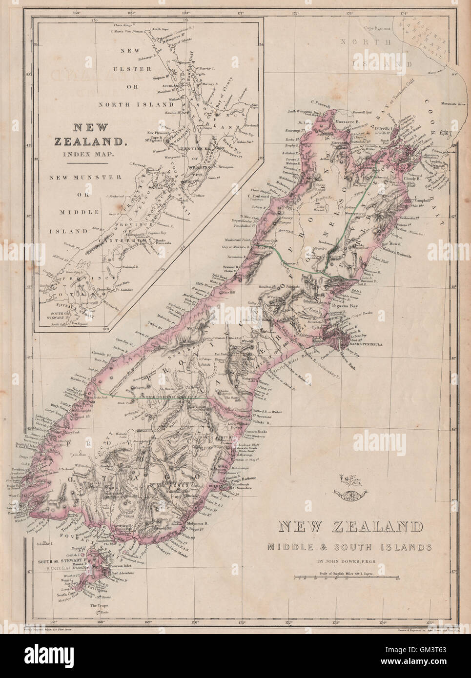 Neuseeland karte umriss -Fotos und -Bildmaterial in hoher Auflösung ...