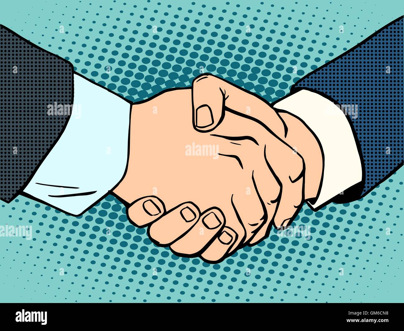 Cartoon handschlag Stock-Vektorgrafiken kaufen - Alamy