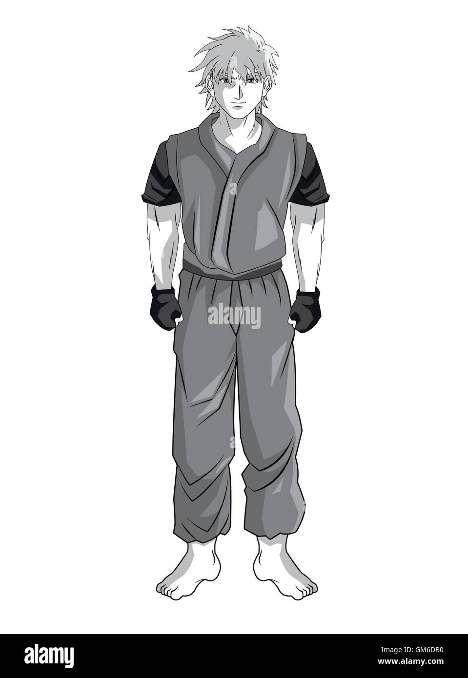 Man boy anime comic design Ausgeschnittene Stockfotos und -bilder - Alamy