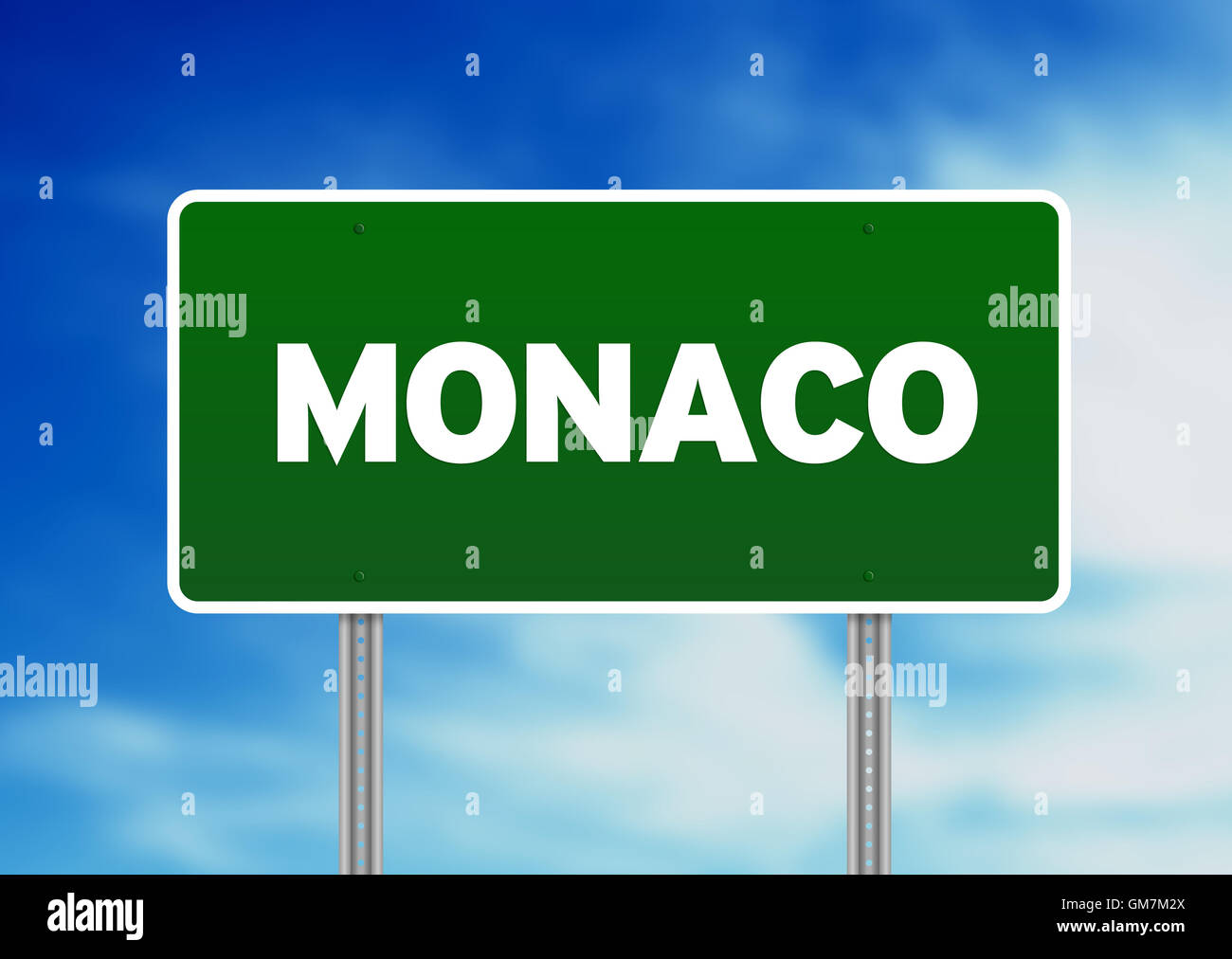 Monaco Direction Sign Stockfotos und -bilder Kaufen - Alamy