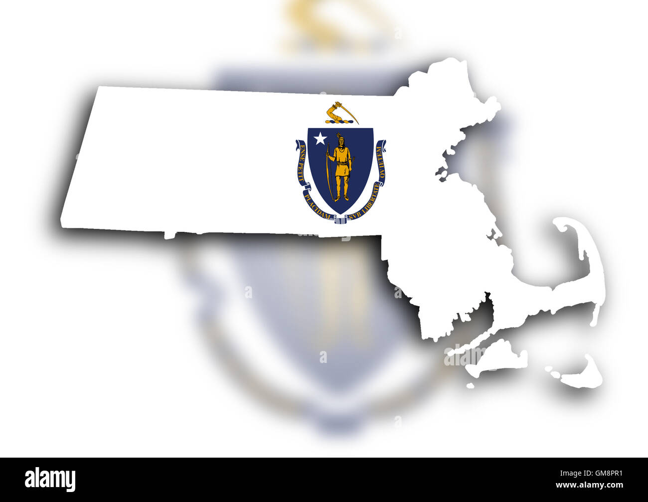 Political map of massachusetts -Fotos und -Bildmaterial in hoher ...