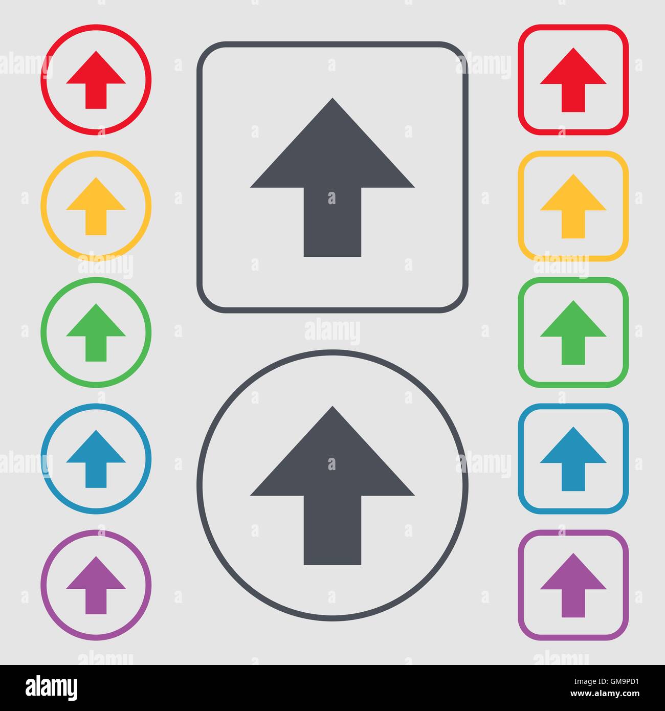 Diese Seite nach oben Zeichen Symbol. Fragile Paket Symbol. Symbole auf ...