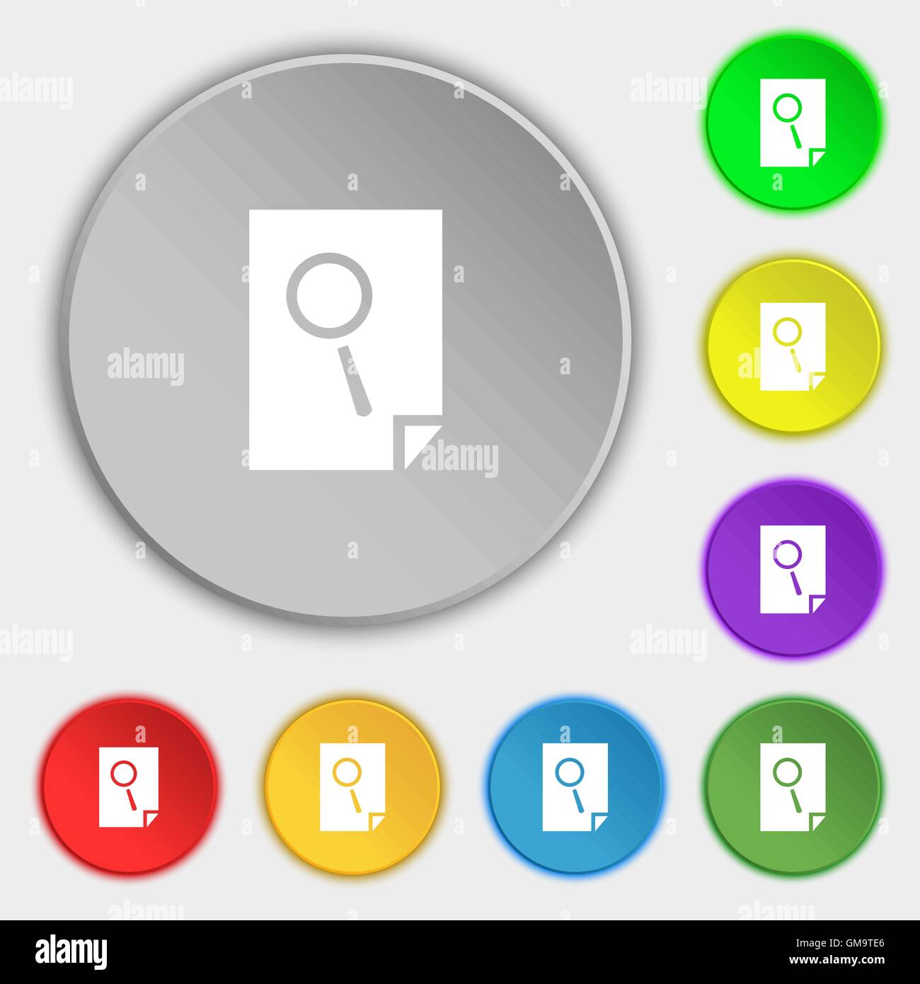 Suche in Datei Zeichen Symbol. Dokumentensymbol zu finden. Symbole auf ...