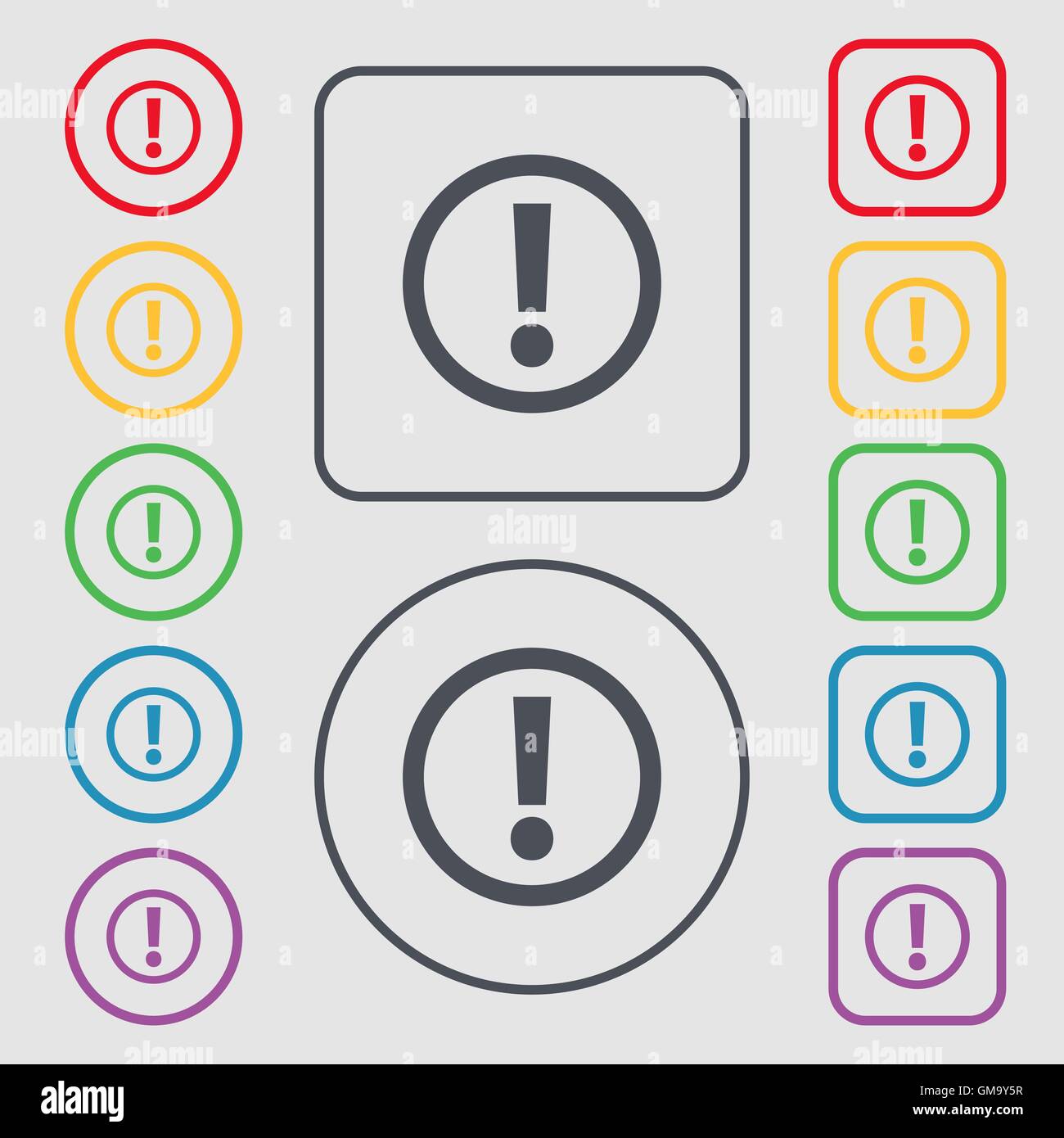 Achtung-Zeichen-Symbol. Ausrufezeichen. Gefahrensymbol Warnung. Symbole ...