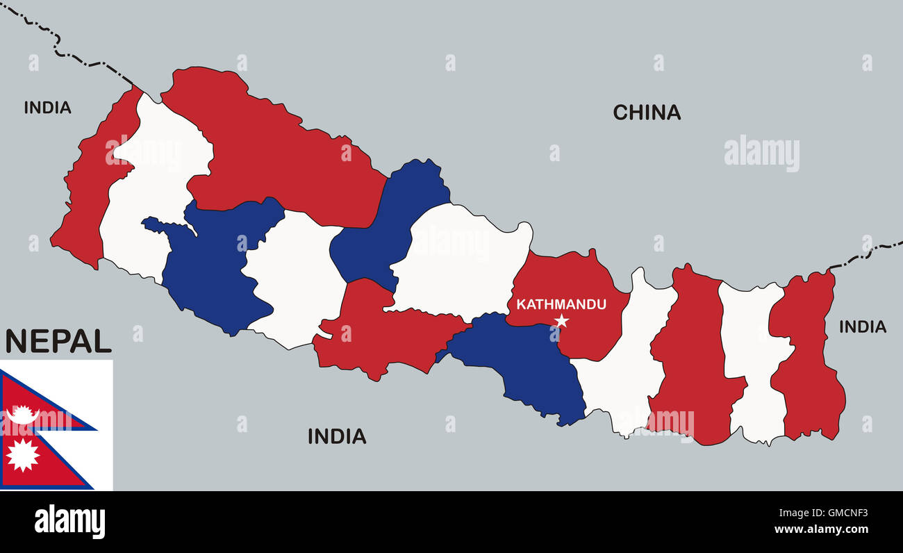 Nepal map -Fotos und -Bildmaterial in hoher Auflösung – Alamy