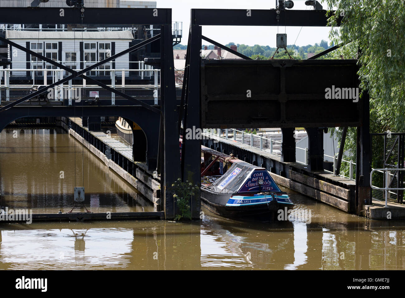 Anderton Boot Lift River Weaver Navigation England UK Stockfotografie ...