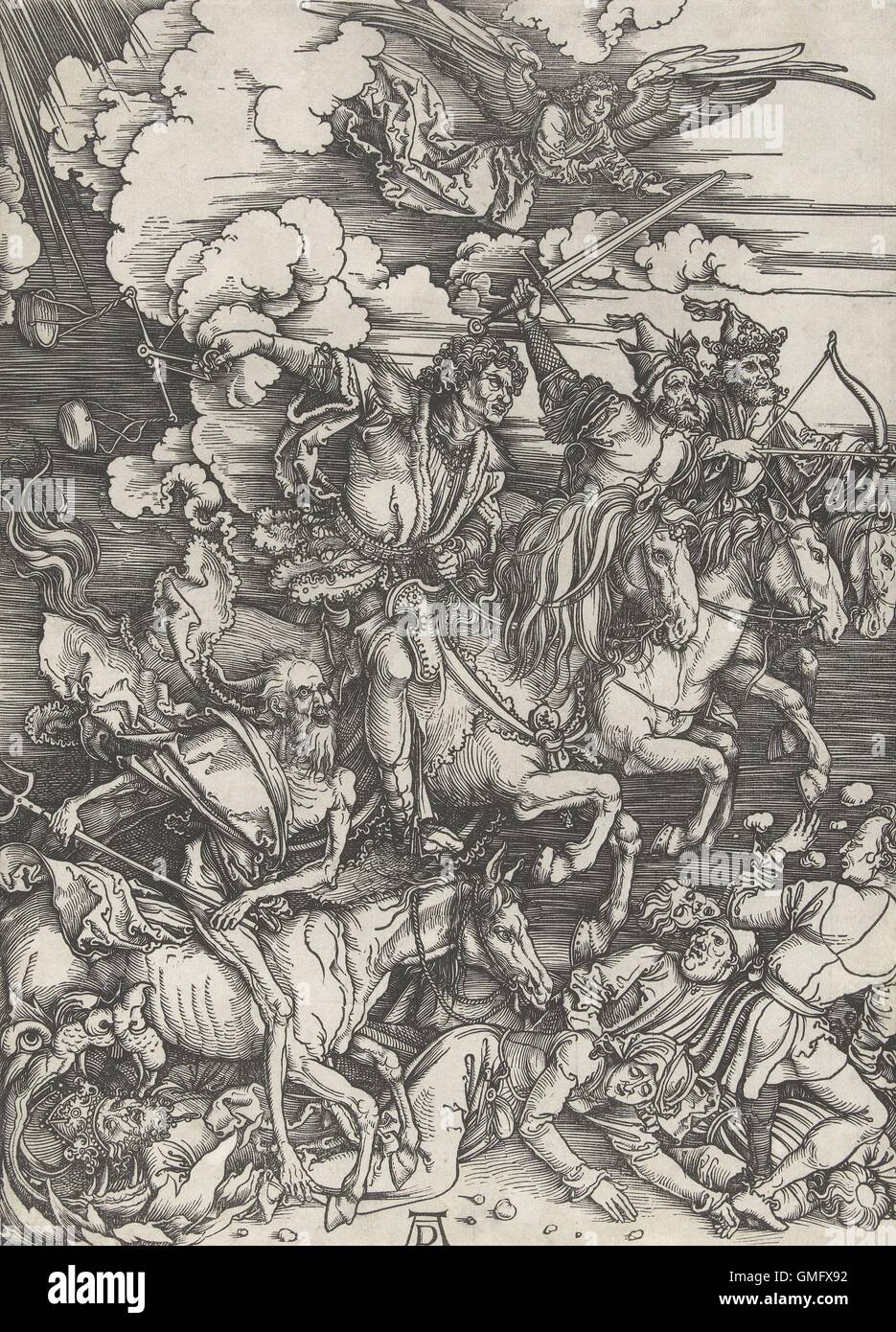 Vier Reiter der Apokalypse von Albrecht Dürer, 1497 / 98, Deutsch ...