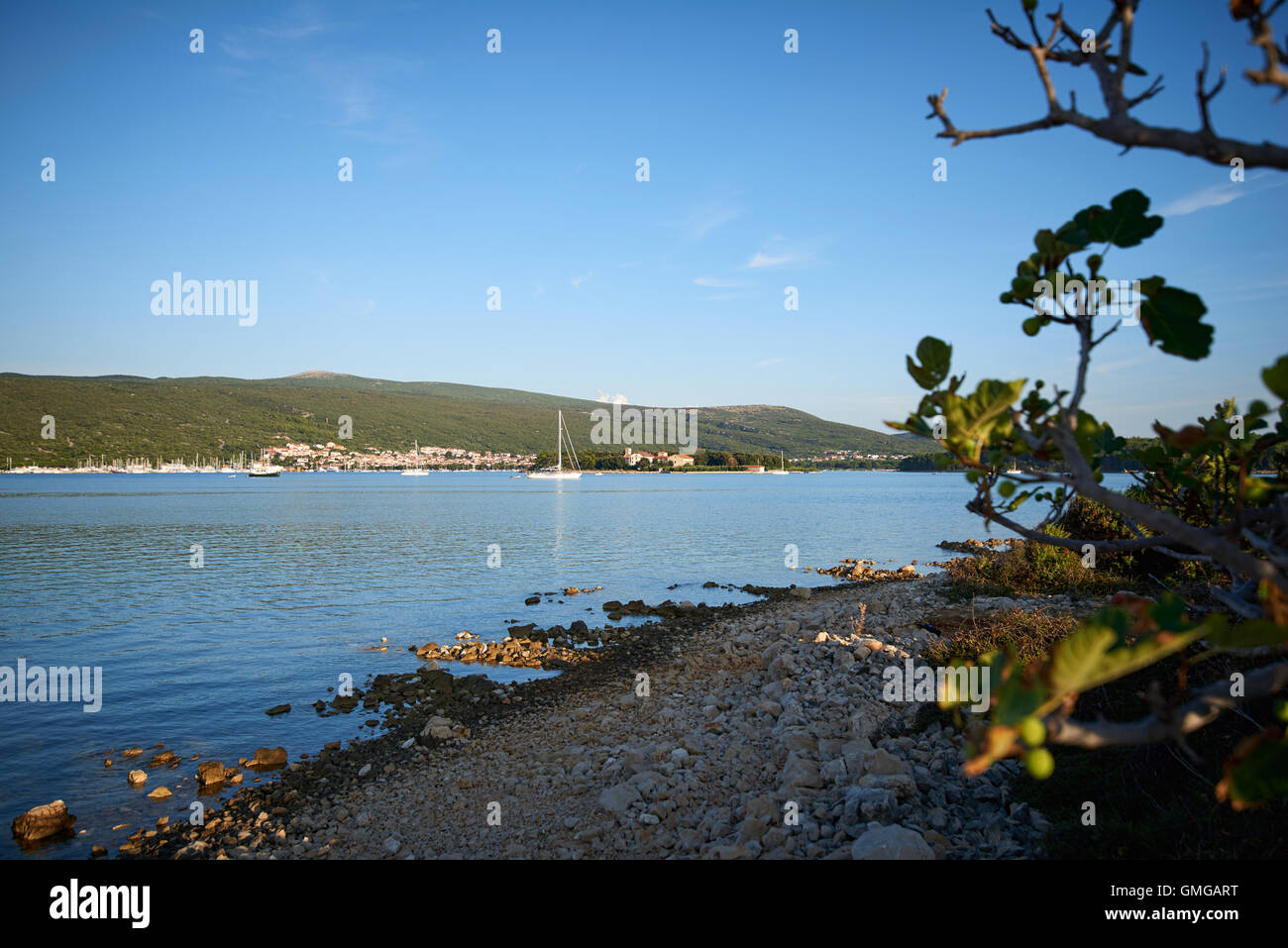 Stadt Punat, Insel Krk, Kroatien Punat ist eine Gemeinde in der ...