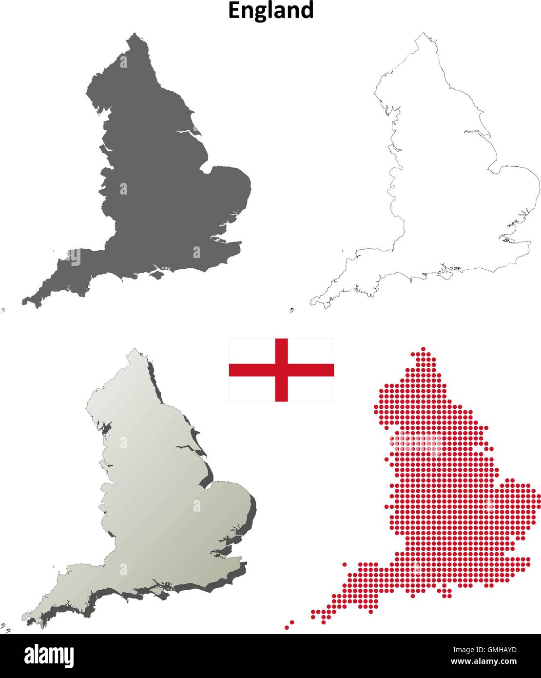 England umriss Stock-Vektorgrafiken kaufen - Alamy