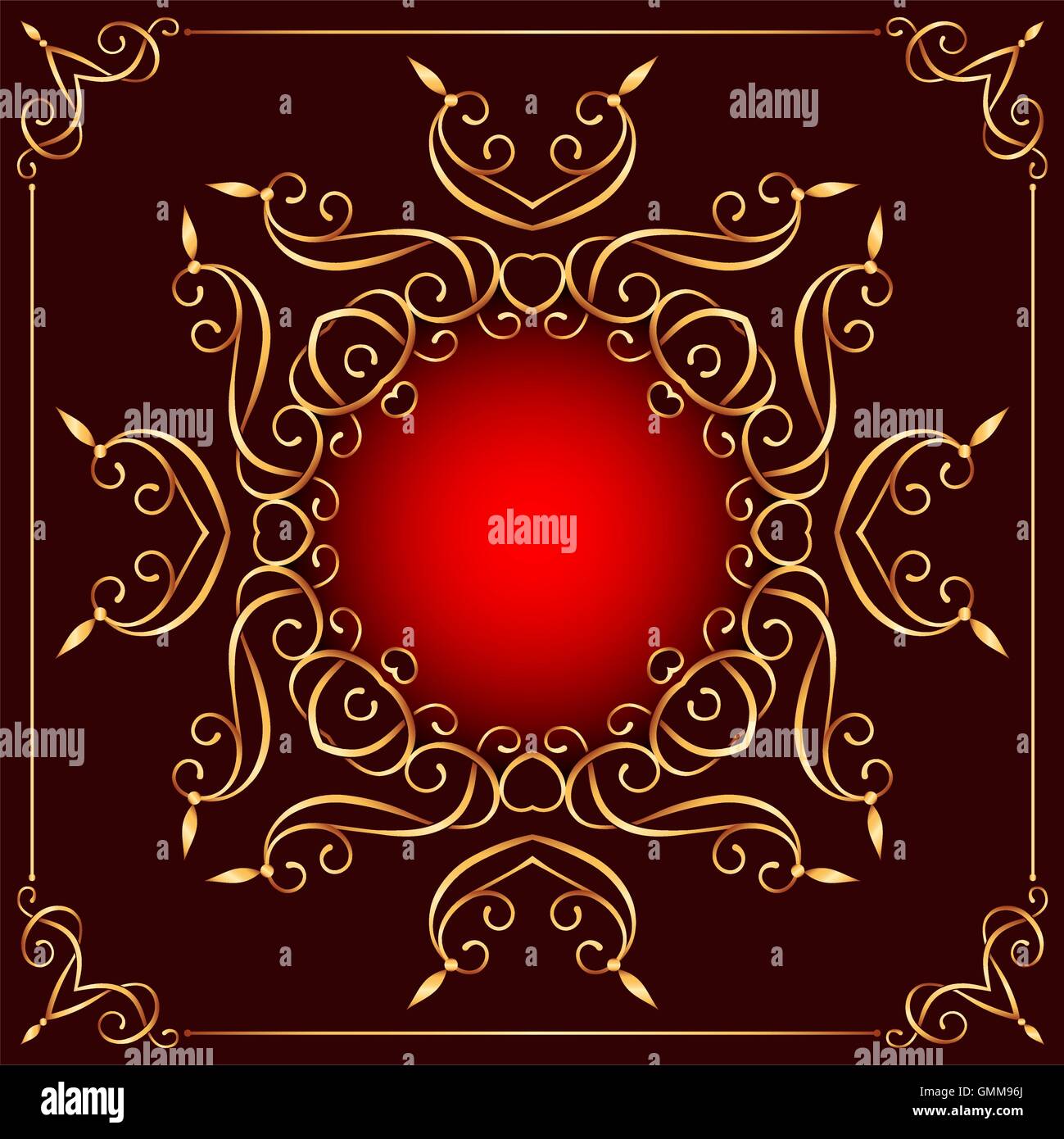 Frame Border Design Stock-Vektorgrafik - Alamy