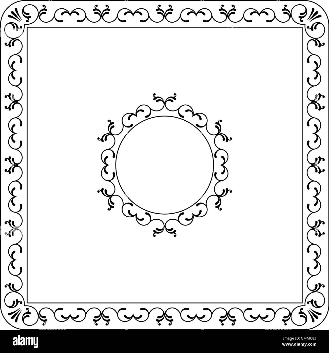 Frame Border Design Stock-Vektorgrafik - Alamy