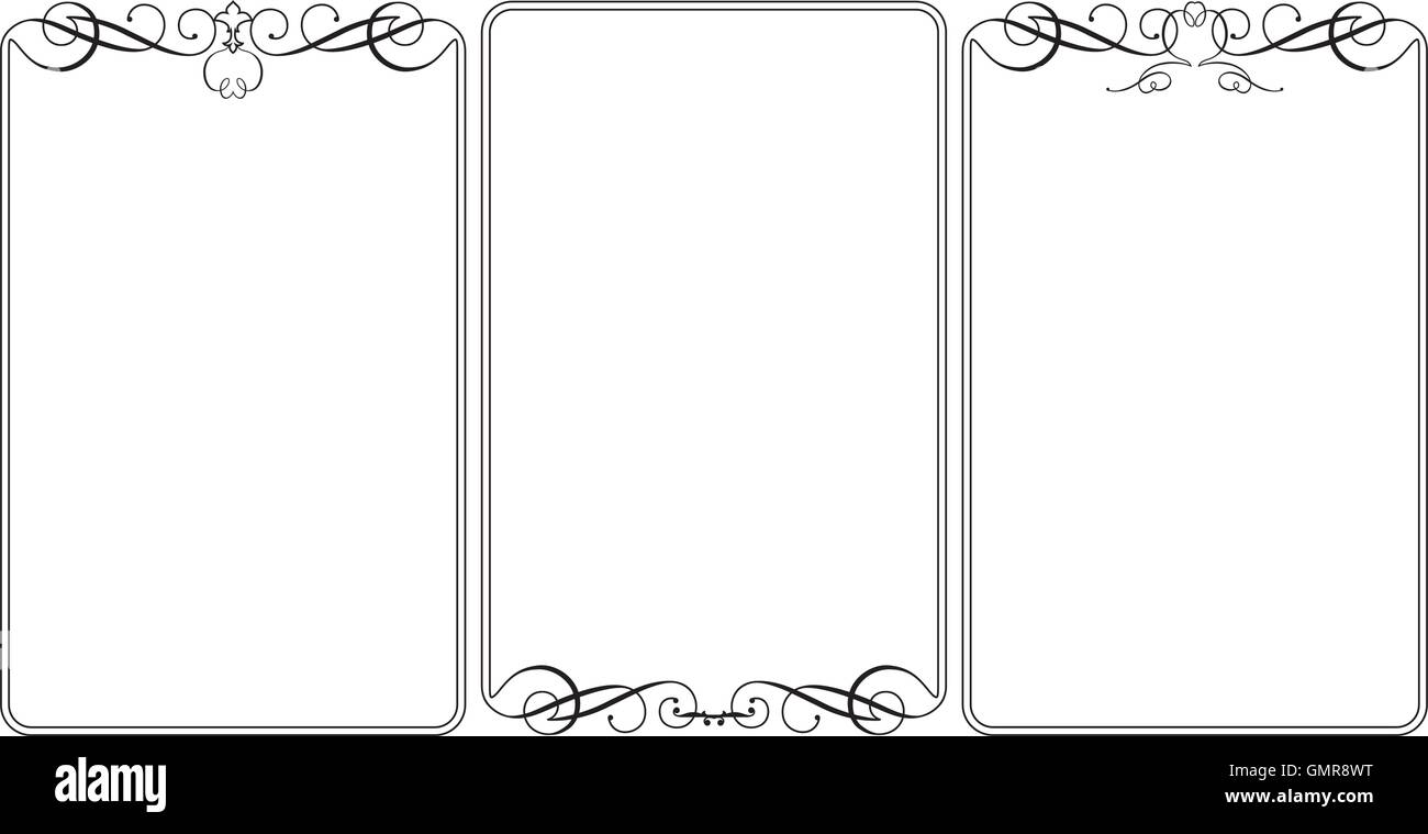 Frame Border Design Stock-Vektorgrafik - Alamy