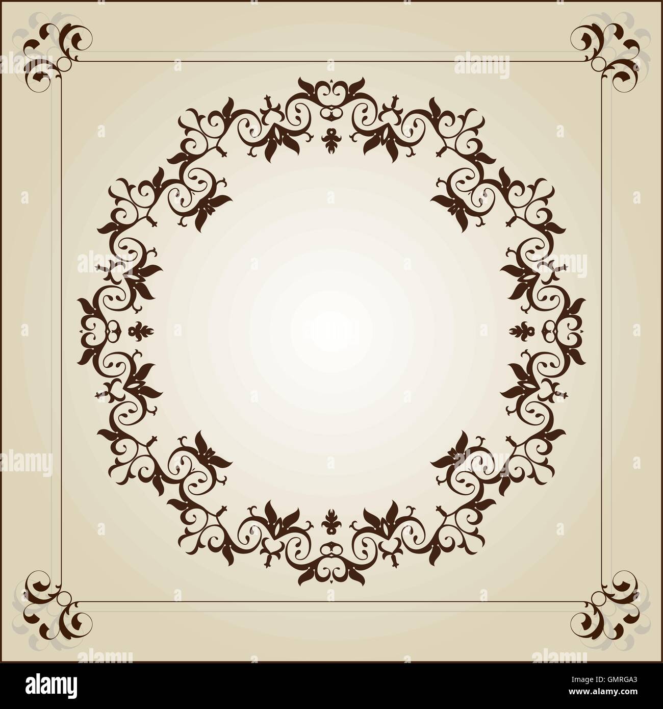 Frame Border Design Stock-Vektorgrafik - Alamy