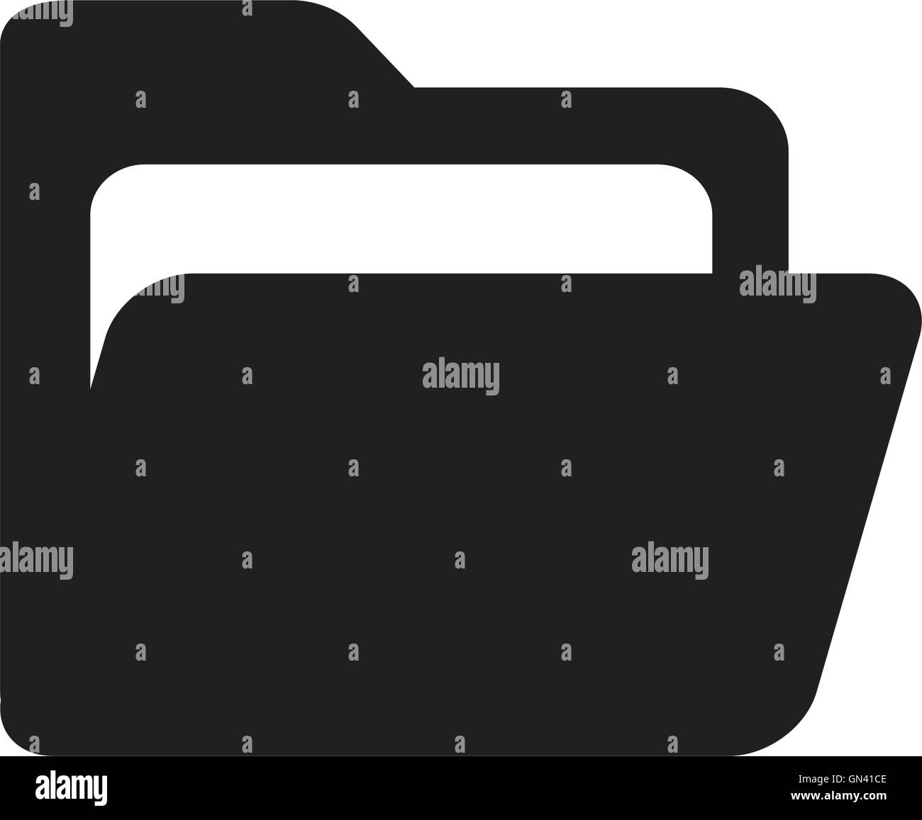 öffnen sie das ordnersymbol Stock-Vektorgrafiken kaufen - Alamy