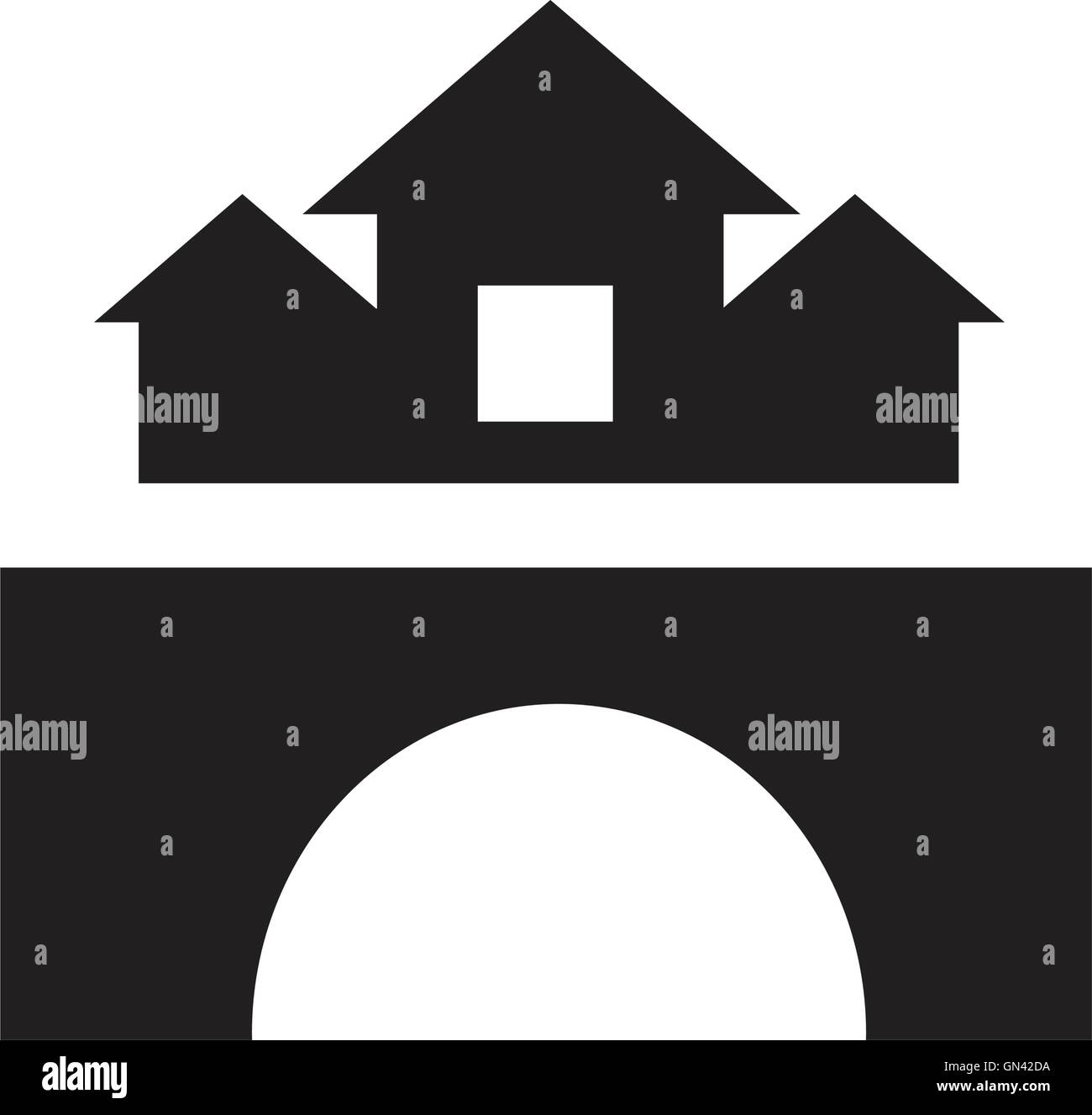 Festung symbol Stock-Vektorgrafiken kaufen - Alamy