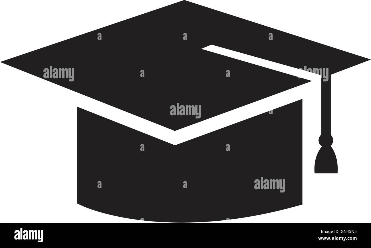 Graduation hat icon Stock-Vektorgrafiken kaufen - Alamy