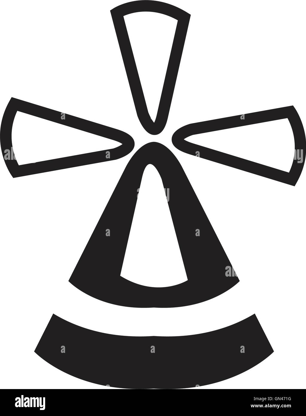 Vertical axis wind generator Stock-Vektorgrafiken kaufen - Alamy