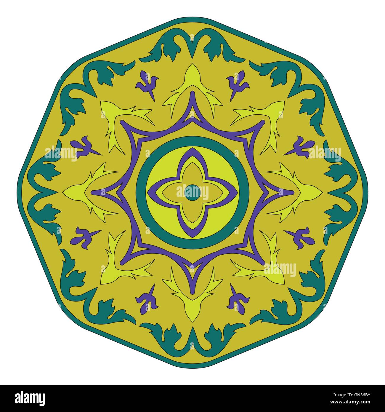 Vektor bunte Mandala Stock-Vektorgrafik - Alamy