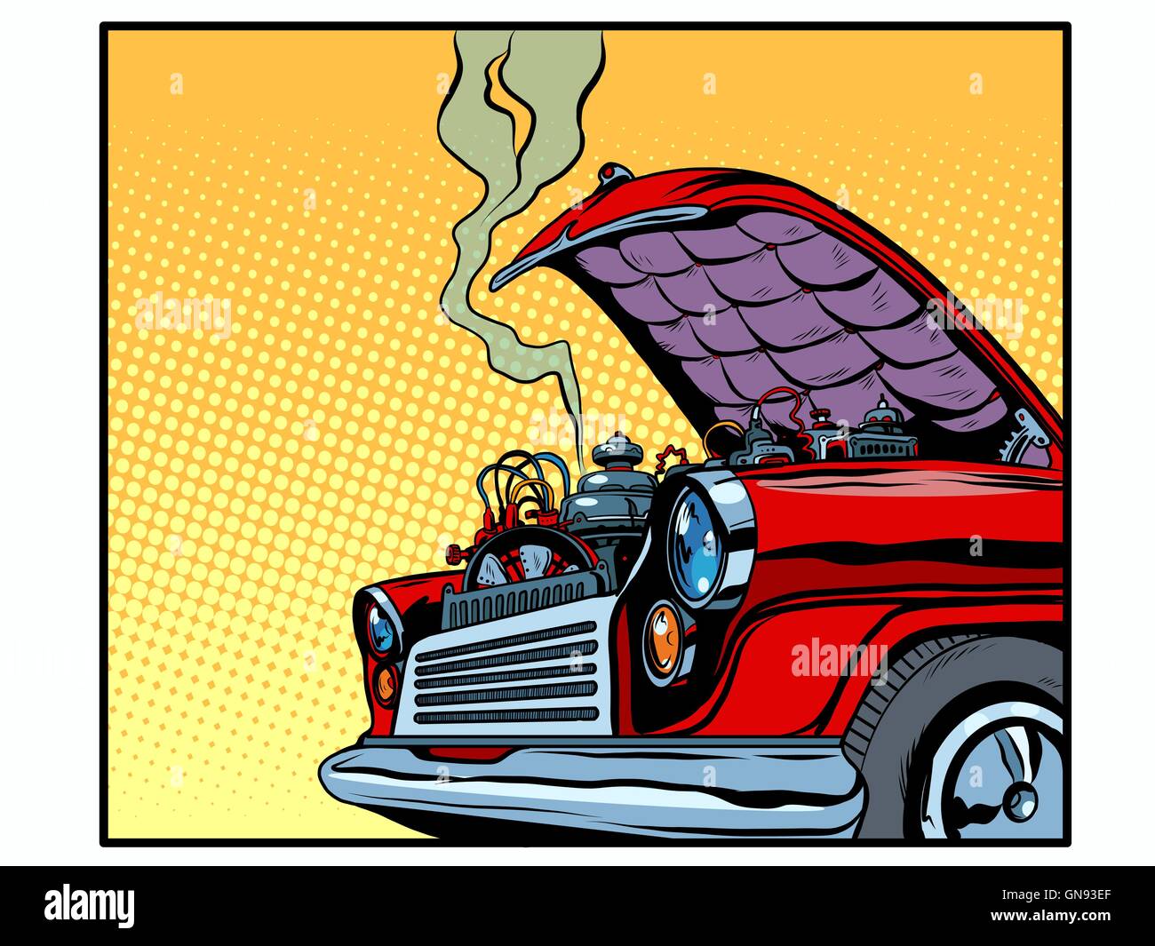 Autounfall comic Stock-Vektorgrafiken kaufen - Alamy