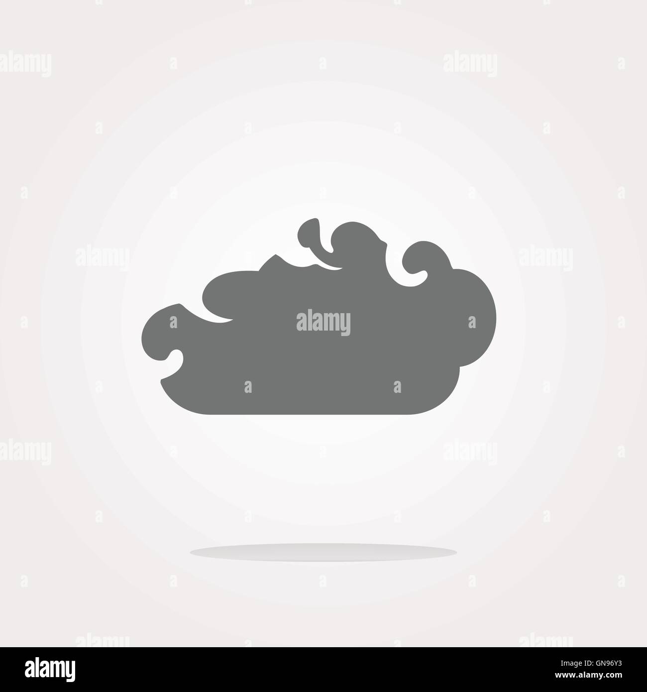 Wolke Symbol Vektor. Cloud-Icon-Objekt. Cloud-Symbol-Bild. Cloud ...