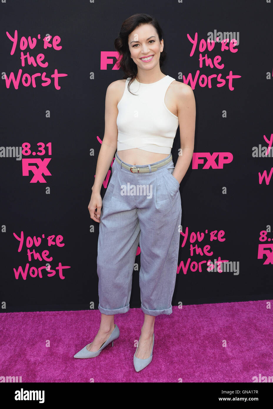 LOS ANGELES - 28 AUGUST: Britt Lower bei der Premiere von FX "Du bist ...