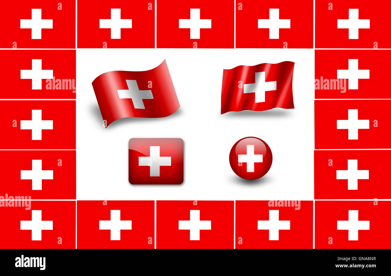 Swiss flag border -Fotos und -Bildmaterial in hoher Auflösung – Alamy