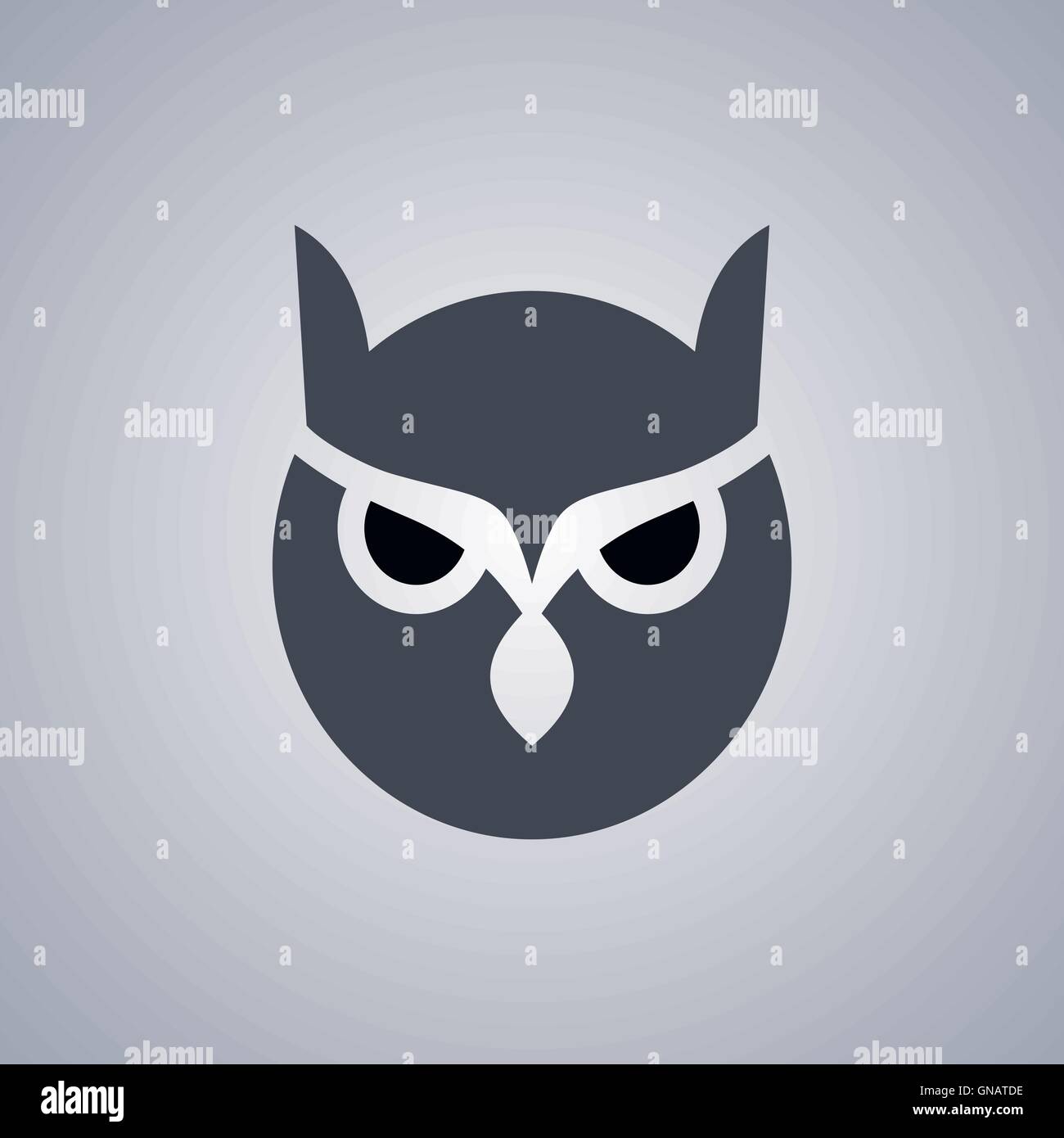 Eulen emblem rund Stock-Vektorgrafiken kaufen - Alamy