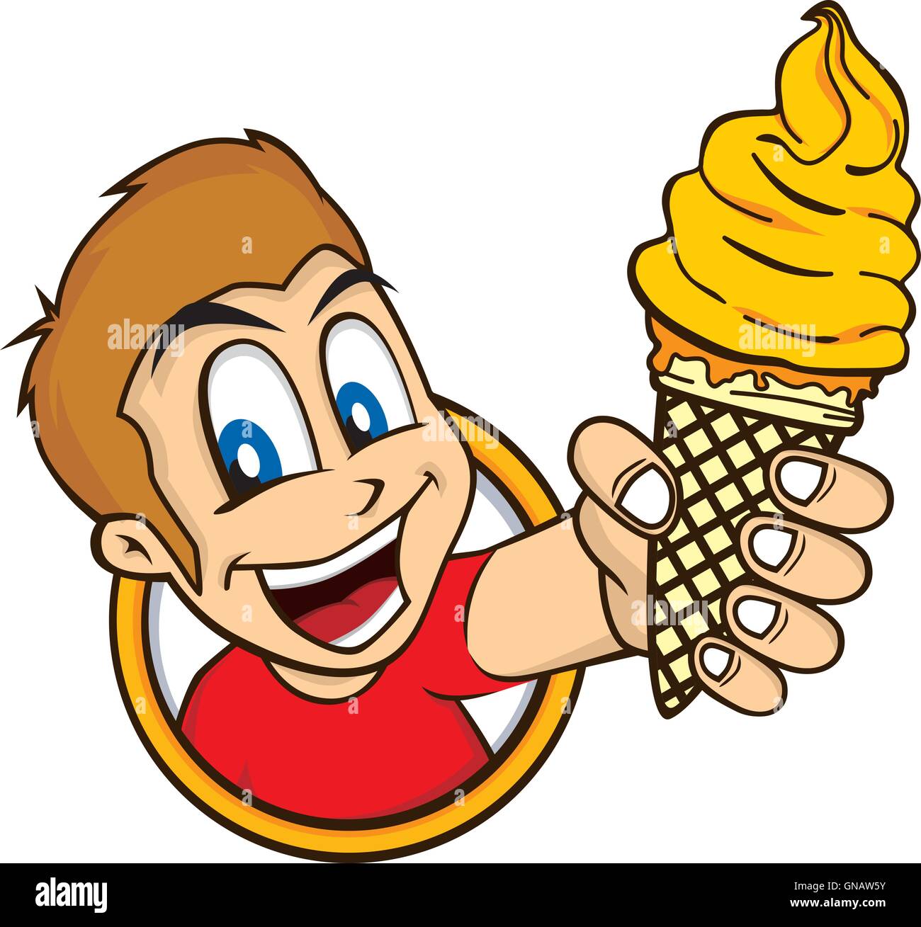 Cartoon ice cream Stock-Vektorgrafiken kaufen - Alamy