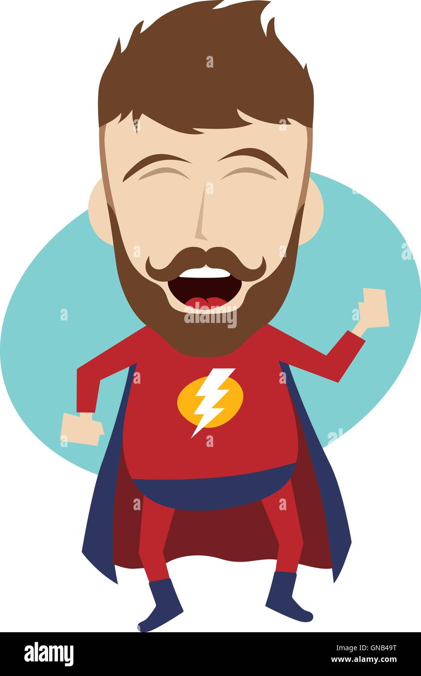 Superhelden cartoon Stock-Vektorgrafiken kaufen - Alamy