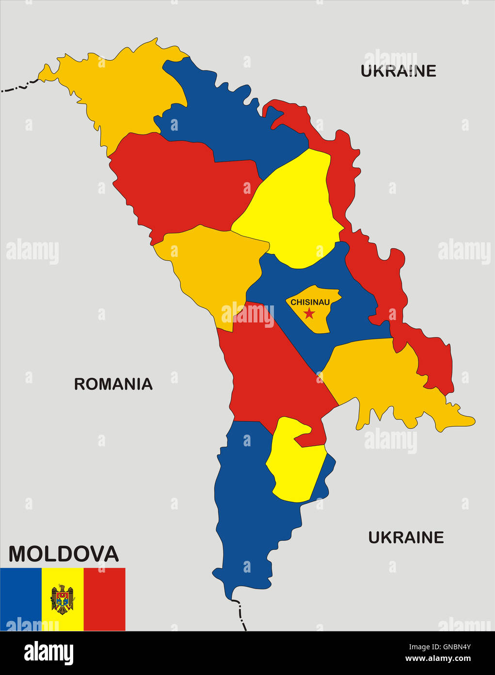 Moldova Country Map Stockfotos und -bilder Kaufen - Alamy
