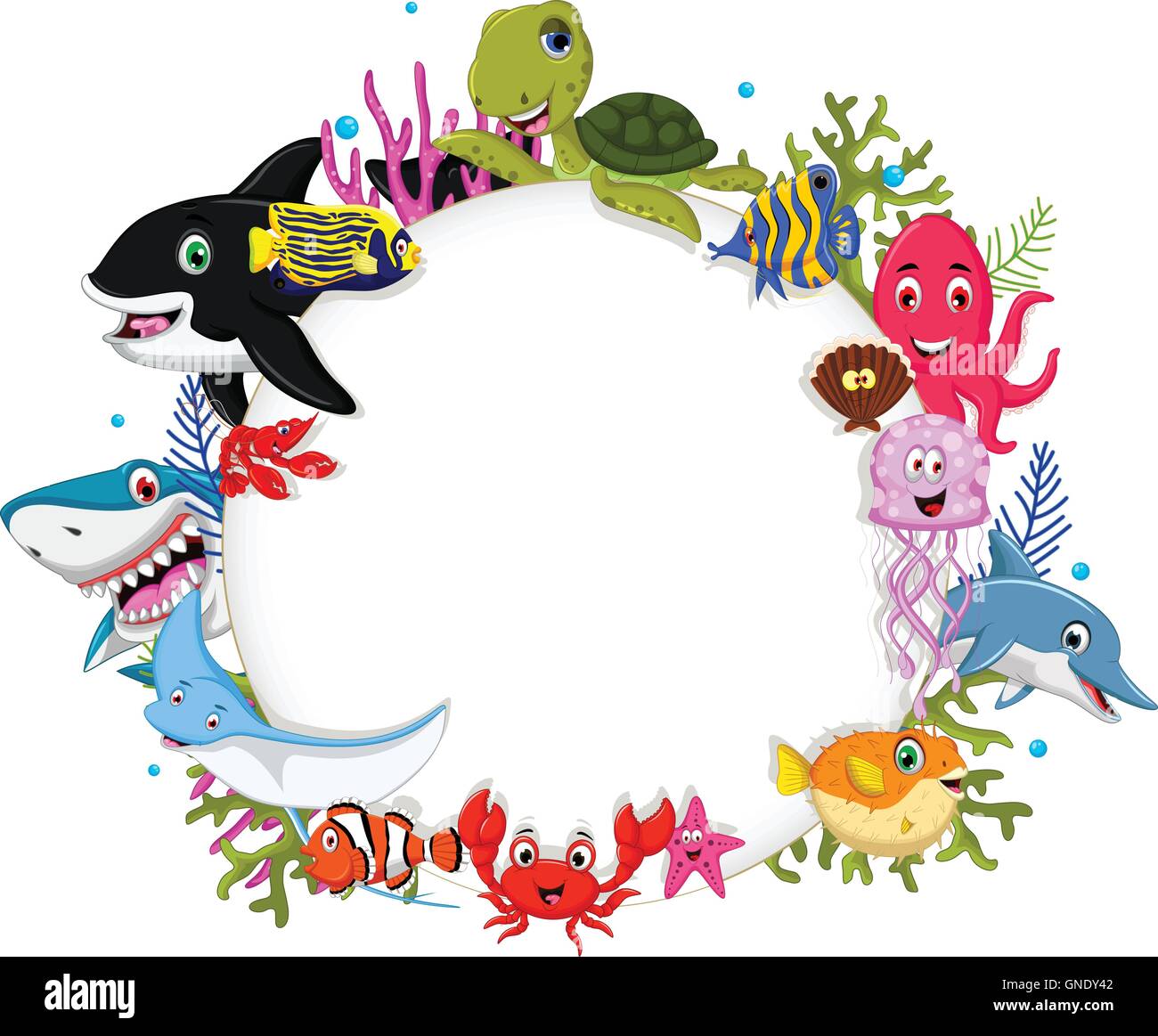 Cartoon meerestiere -Fotos und -Bildmaterial in hoher Auflösung – Alamy