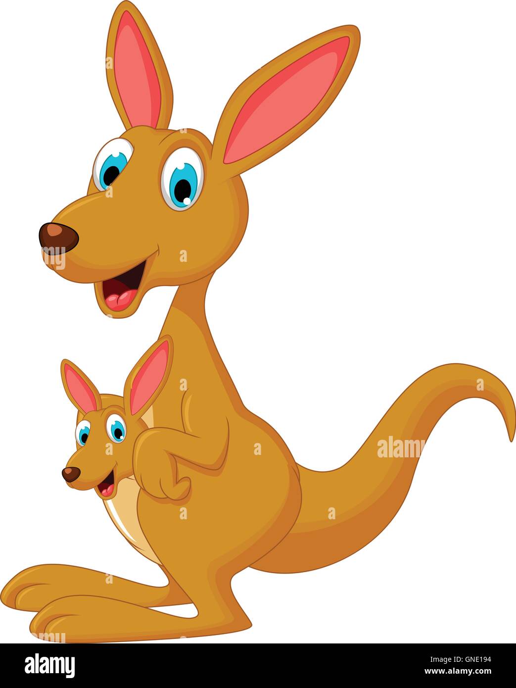 Cartoon baby kangaroo -Fotos und -Bildmaterial in hoher Auflösung – Alamy