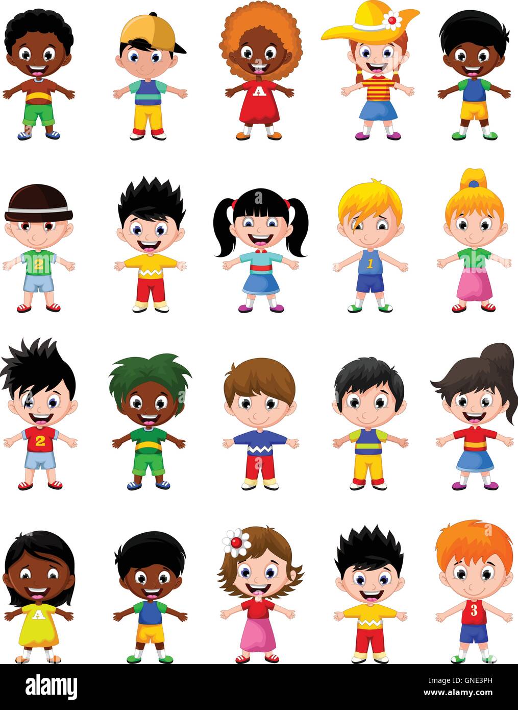 Glückliches Kind Cartoon 170 Kids Respectful Cartoon Stock Photos,