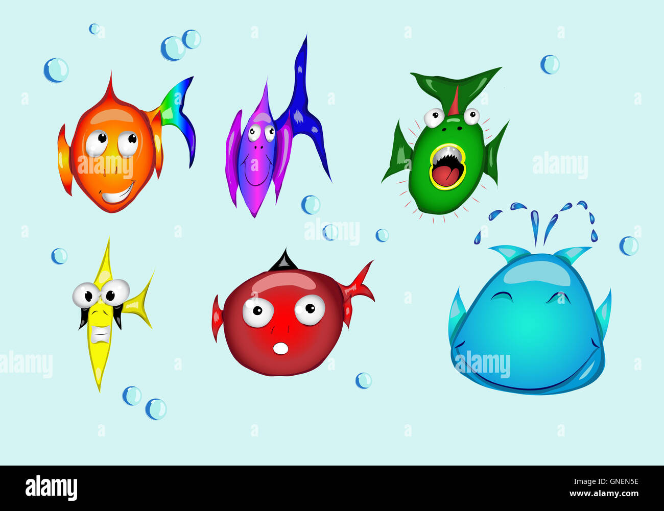 Fisch comic -Fotos und -Bildmaterial in hoher Auflösung – Alamy