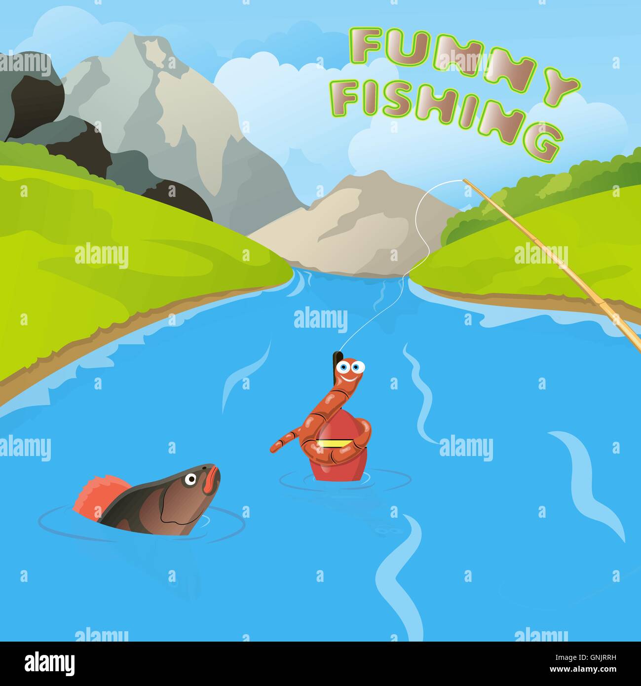 Lustiger fisch mit angler lustig -Fotos und -Bildmaterial in hoher ...