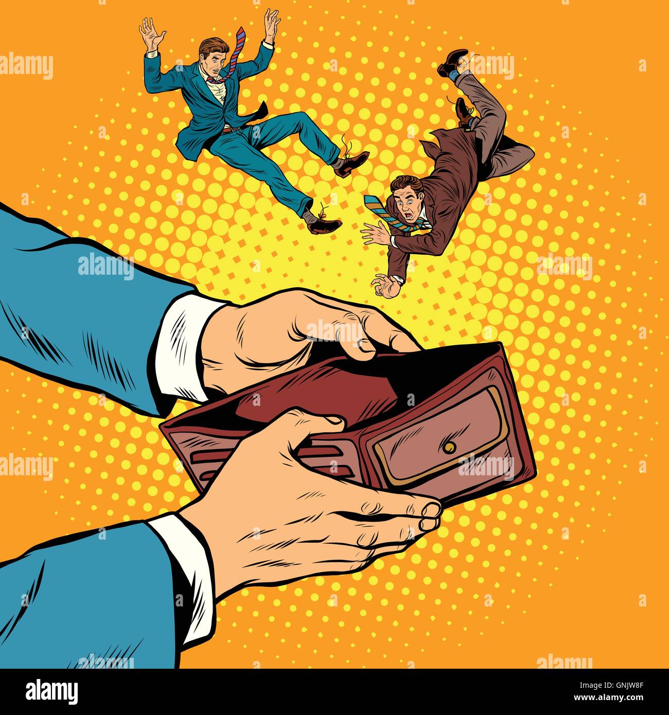 abhängig von der Geldleute Korruption Bestechung Stock-Vektorgrafik - Alamy