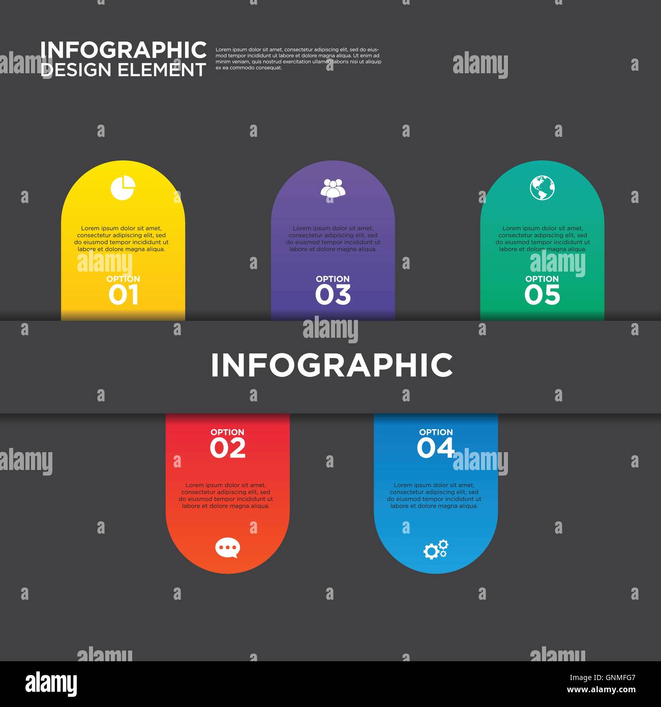 Infografik Geschäft Bericht Vorlage Layout Design Element Vektor ...