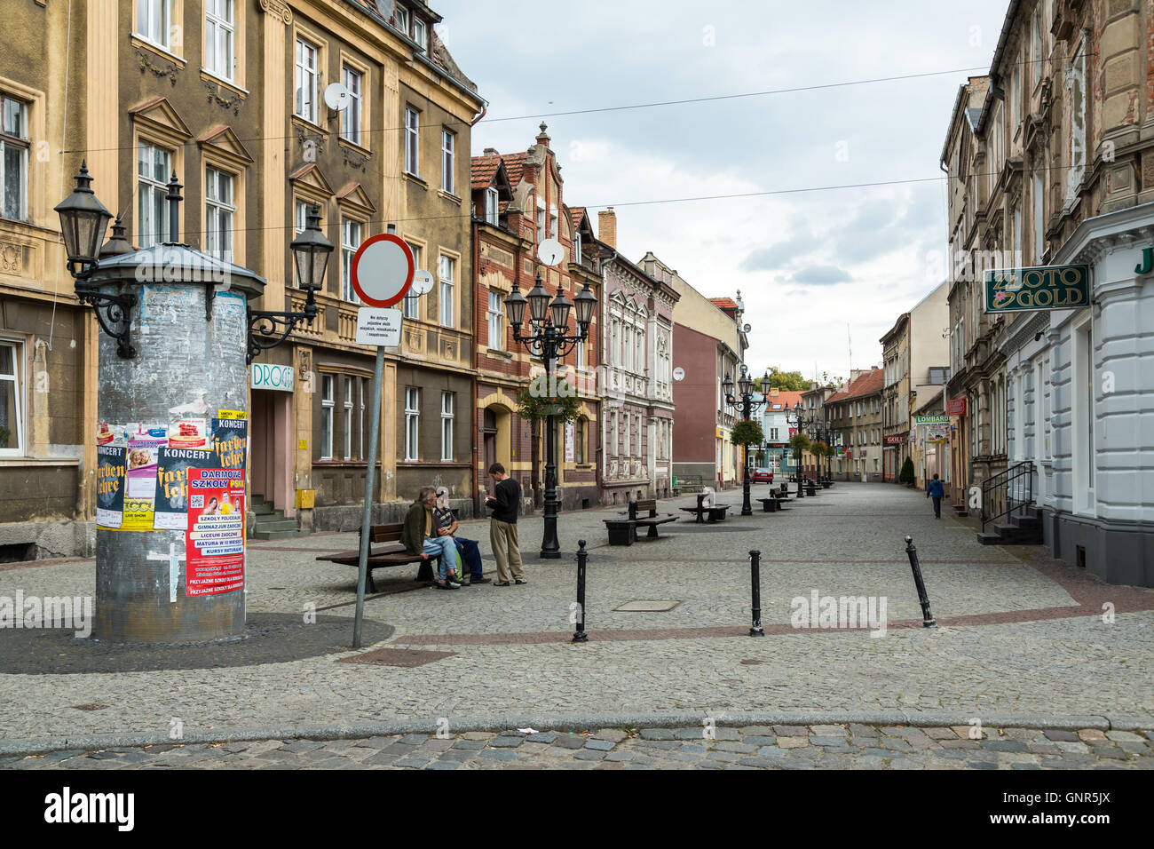 Gubin, Polen, Fußgängerzone im Zentrum Stockfotografie - Alamy