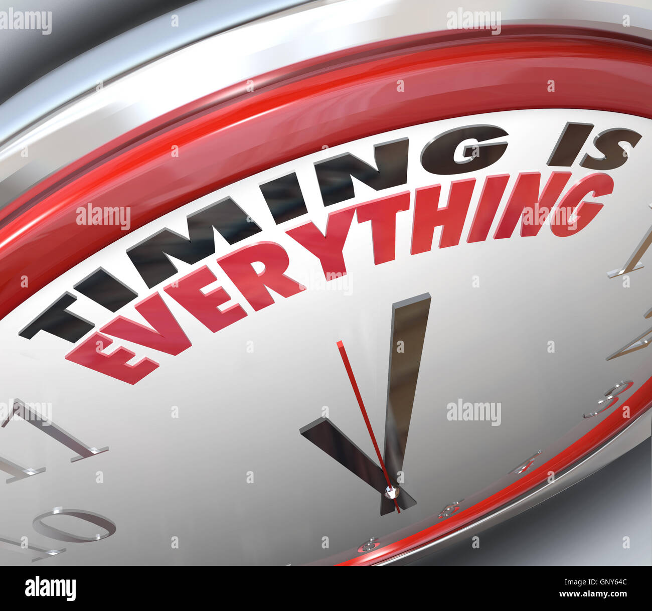 Timing ist alles -Fotos und -Bildmaterial in hoher Auflösung – Alamy
