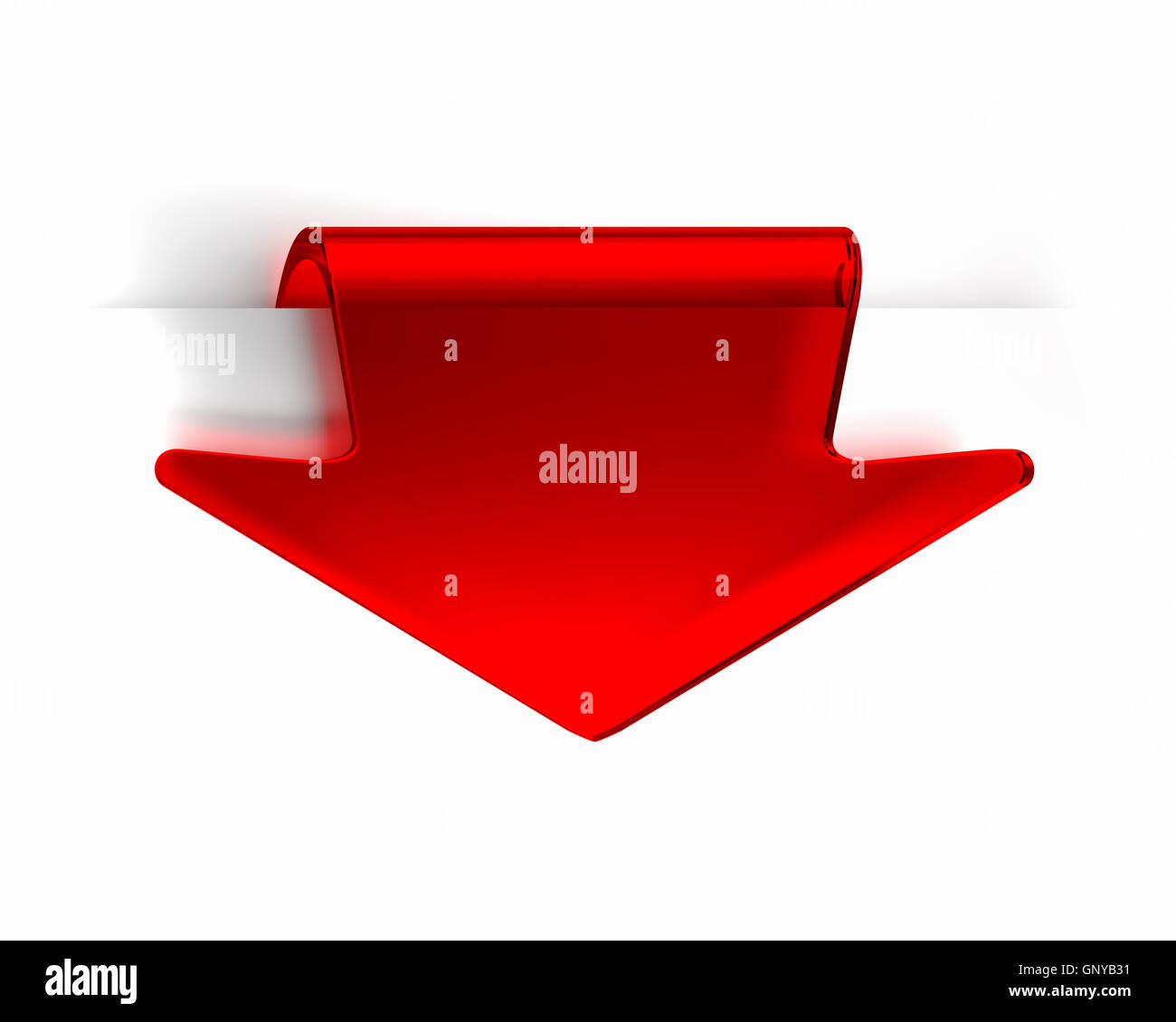 Einzelner roter pfeil -Fotos und -Bildmaterial in hoher Auflösung – Alamy