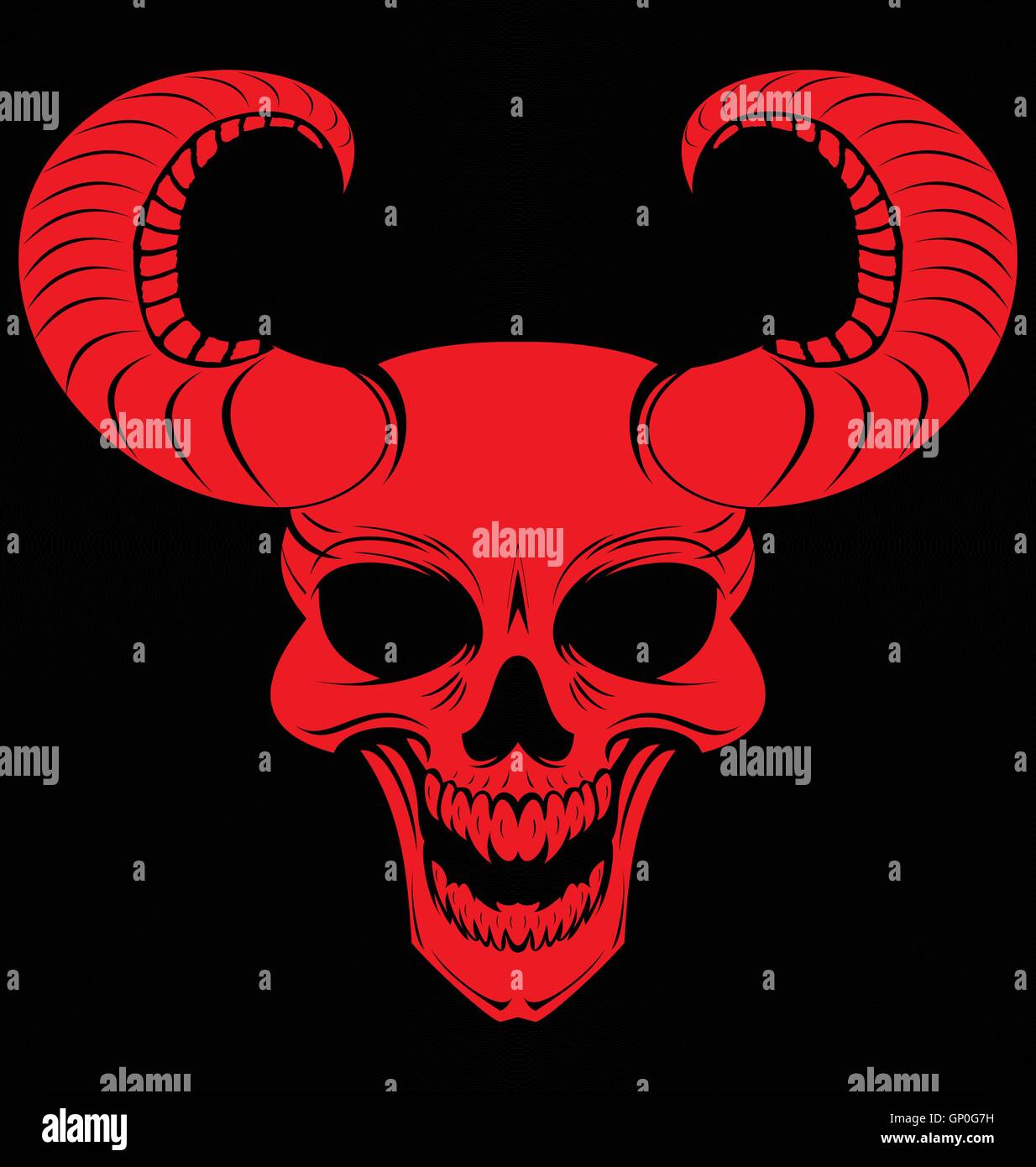 Demons head Stock-Vektorgrafiken kaufen - Alamy