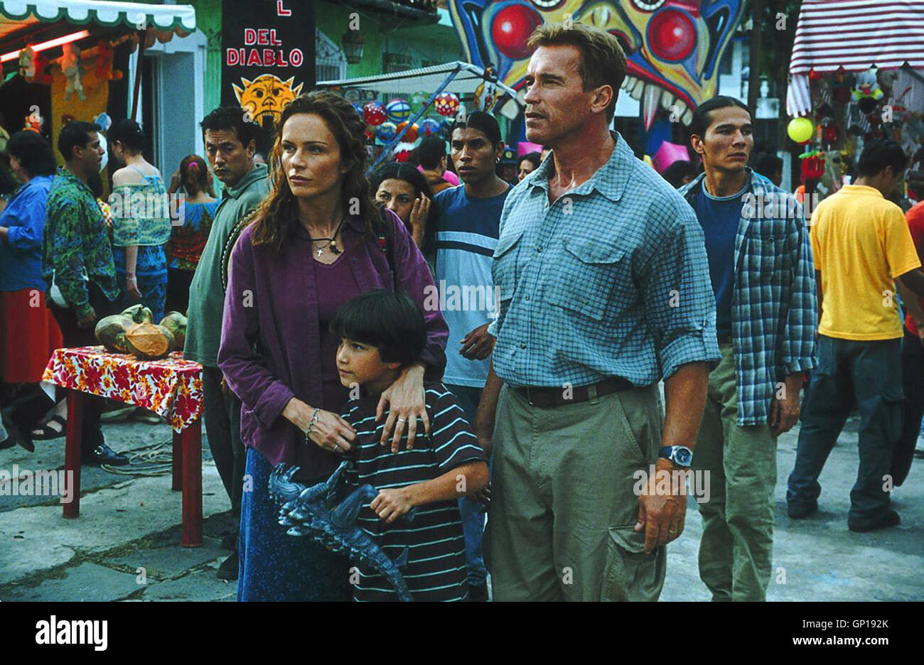 Francesca Neri, Tyler Garcia Posey, Arnold Schwarzenegger *** lokalen ...
