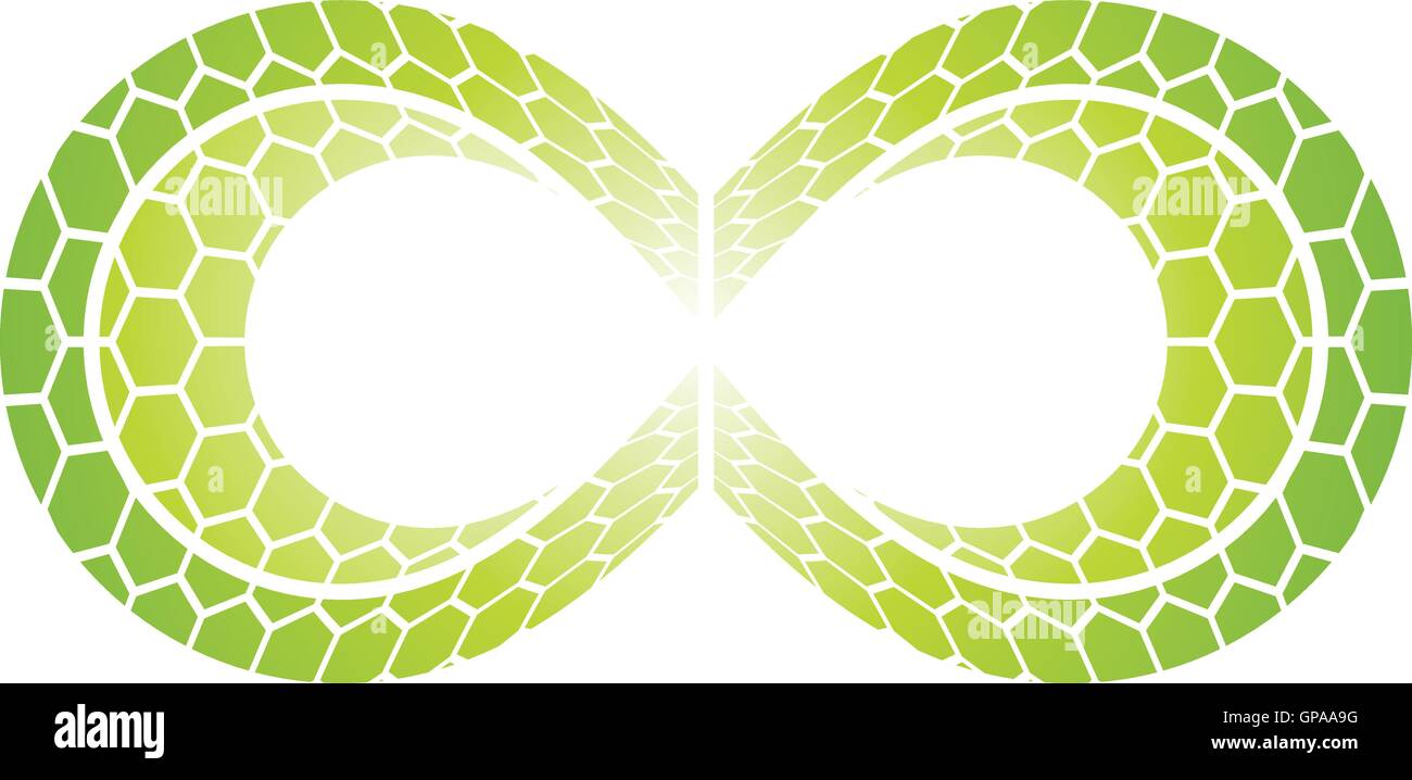 Illustration der Unendlichkeit Symbol Design isoliert auf weißem ...