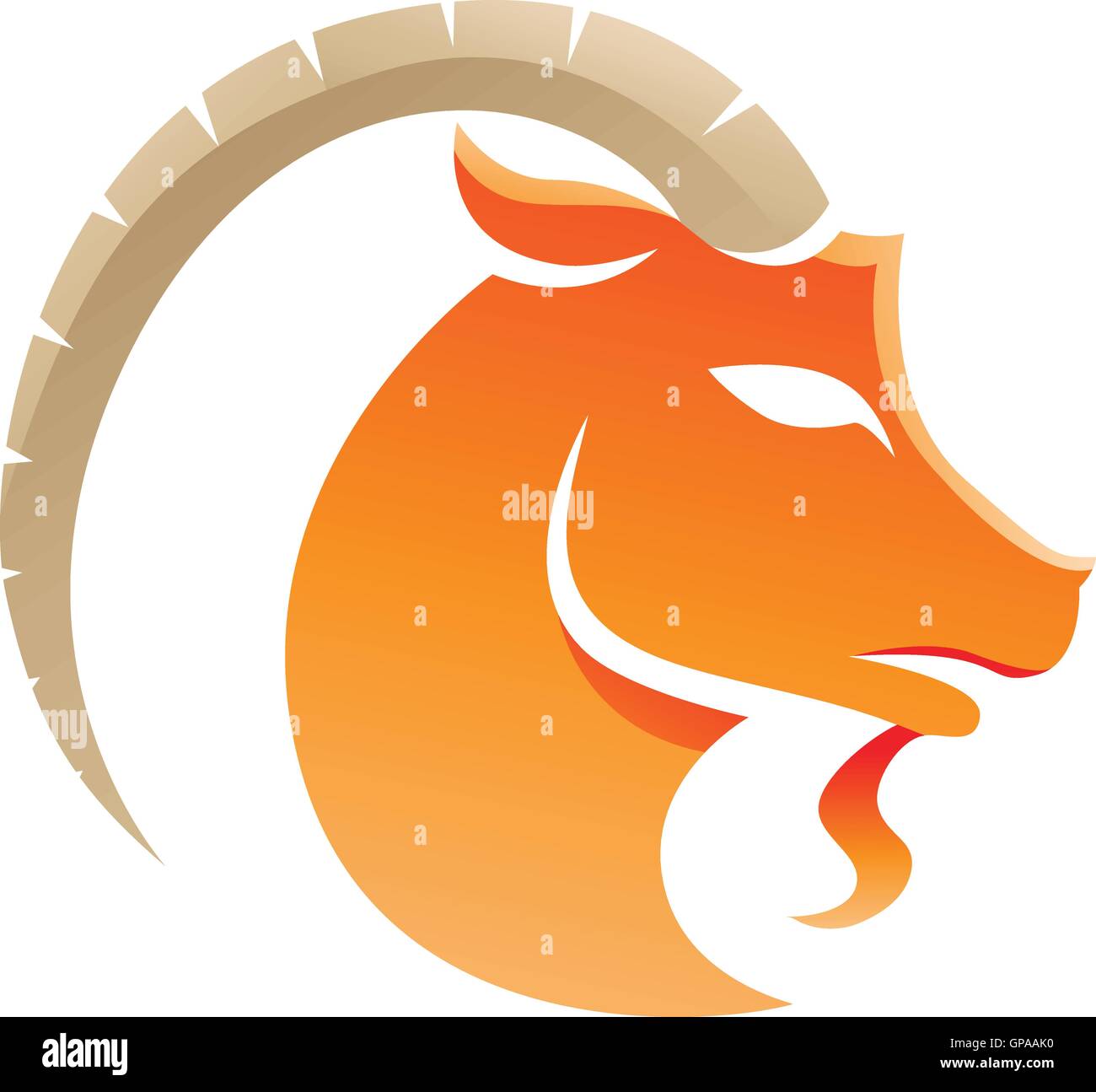 Illustration der Steinbock Sternzeichen Sternzeichen isoliert auf ...