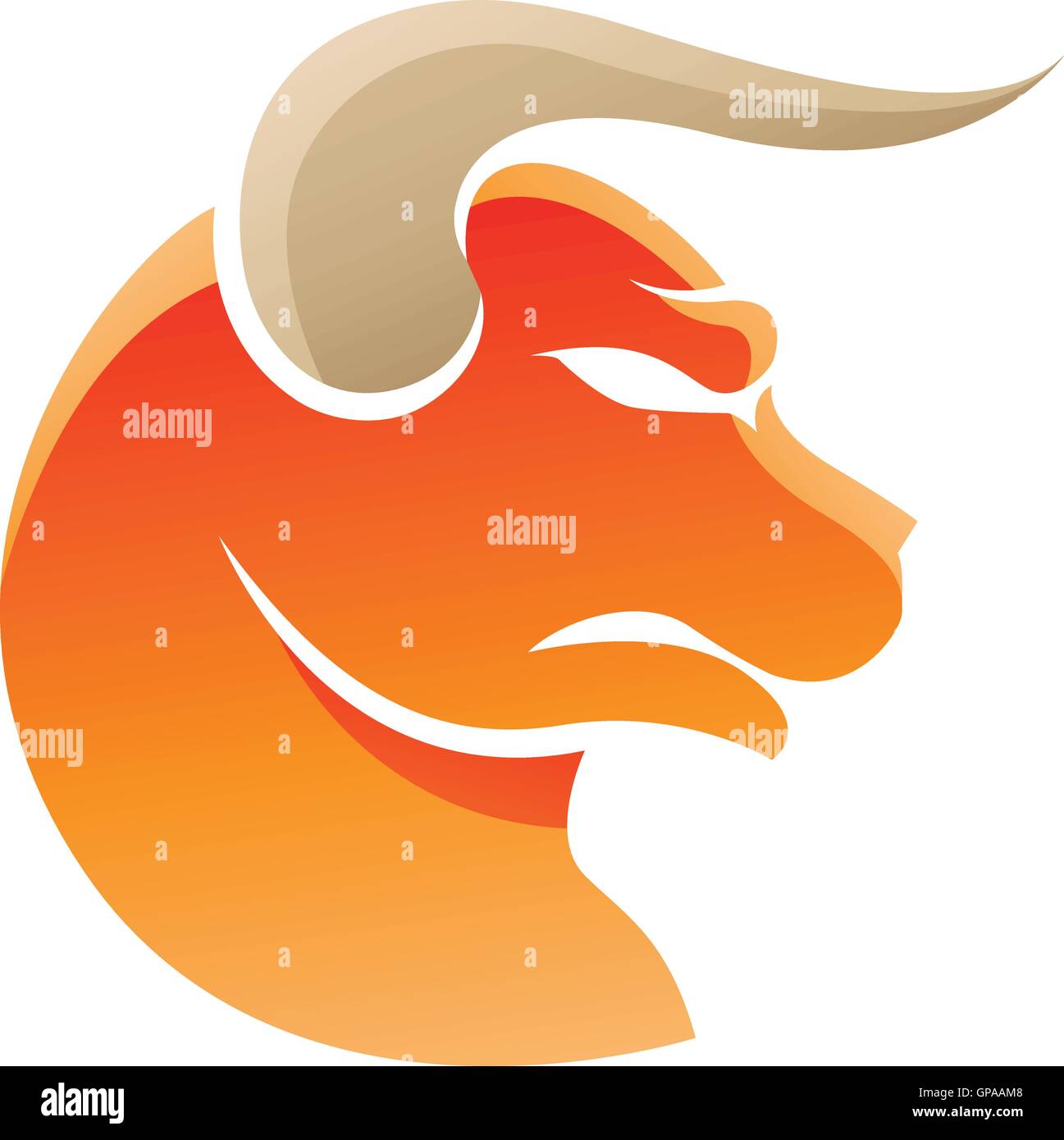 Illustration der Stier Tierkreiszeichen Sternzeichen isoliert auf ...