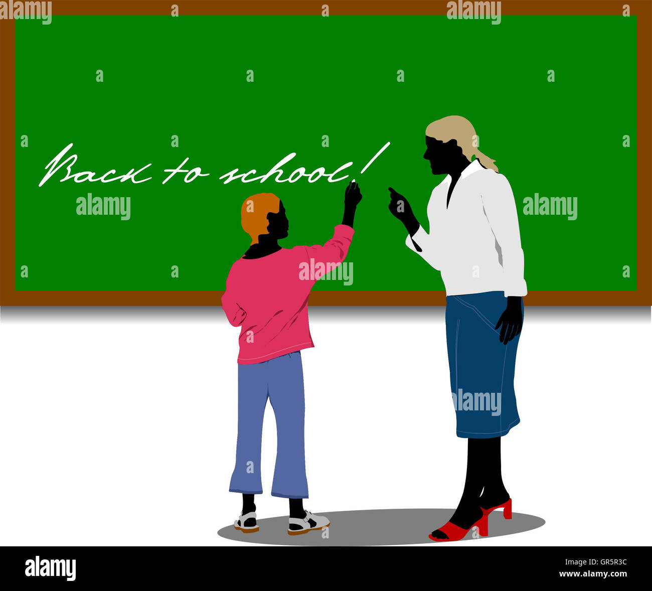 Cartoon junge lehrer tafel -Fotos und -Bildmaterial in hoher Auflösung ...