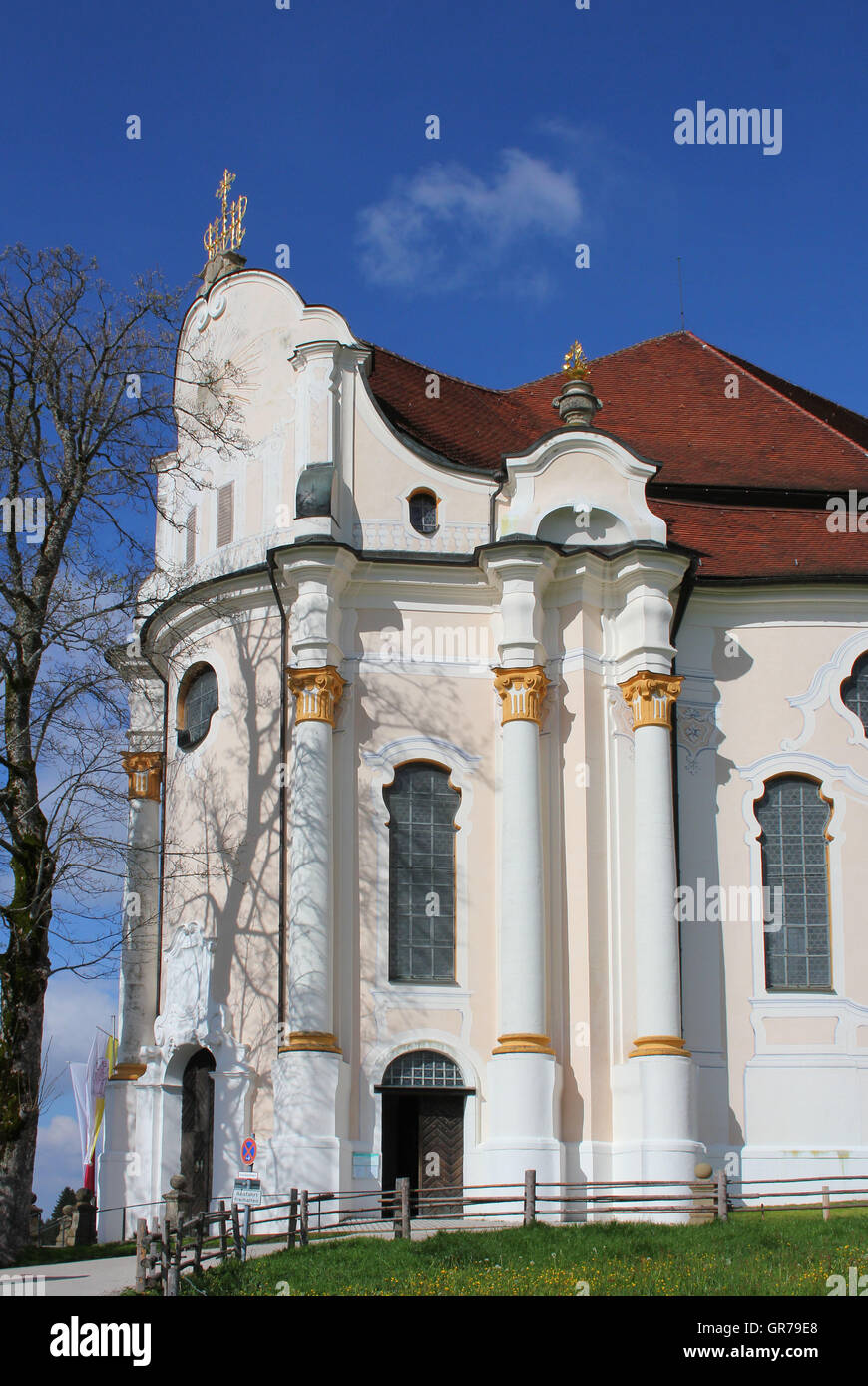 Berühmte Kirche In Bayern Wieskirche Stockfotografie - Alamy