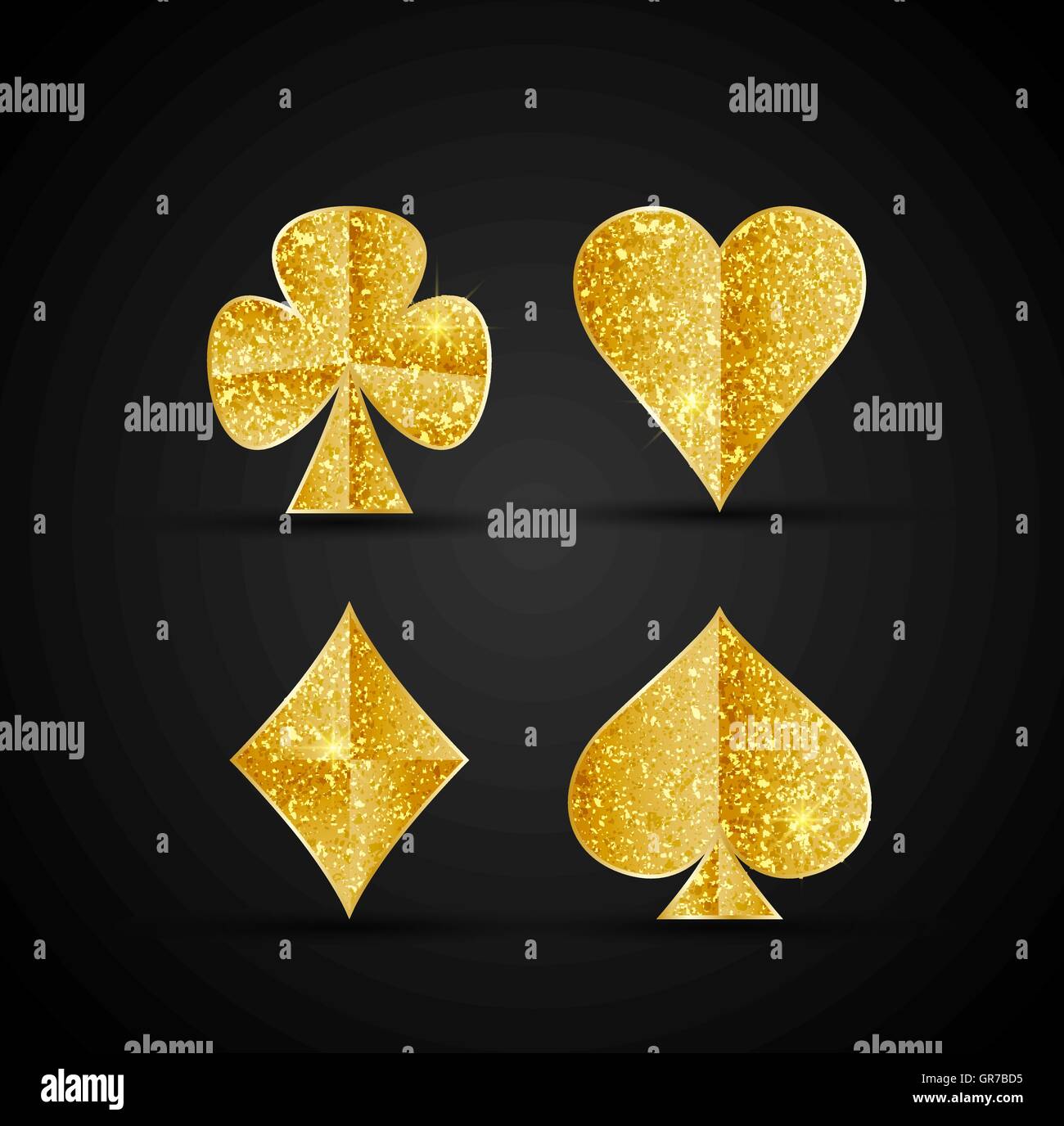 Playing card symbols Stock-Vektorgrafiken kaufen - Alamy