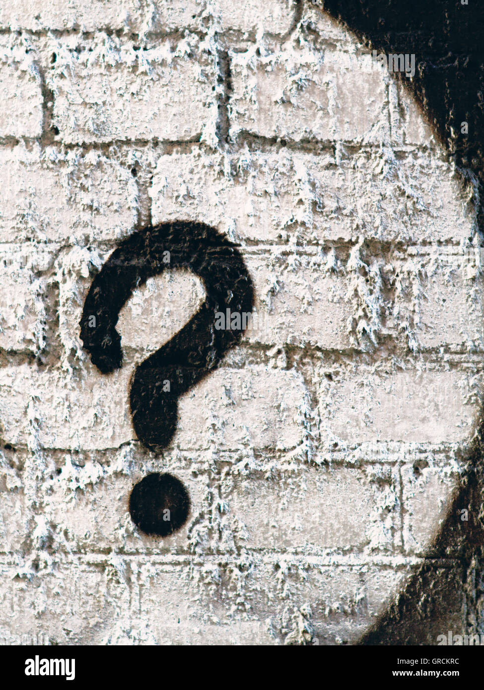 Graffiti Question Stockfotos & Graffiti Question Bilder - Alamy